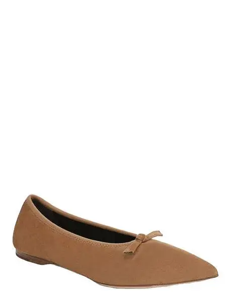 FAVORITE DAUGHTER Leah Pointed Toe Flat - Brown Sugar