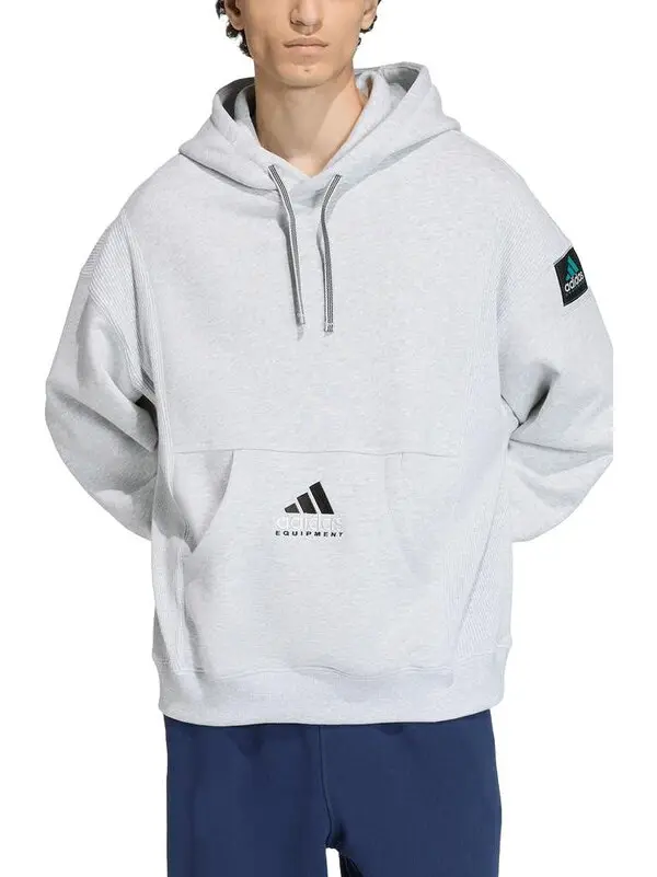Adidas Eqt Relaxed Hoodie - Light Grey Heather