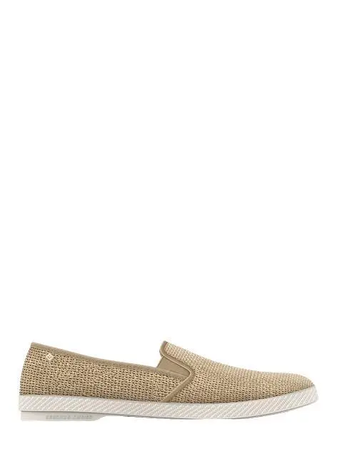 Rivieras Raffia Slip-on Loafer - Beige