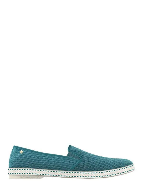 Rivieras Classic Cotton Canvas Slip-on Loafer - Aqua
