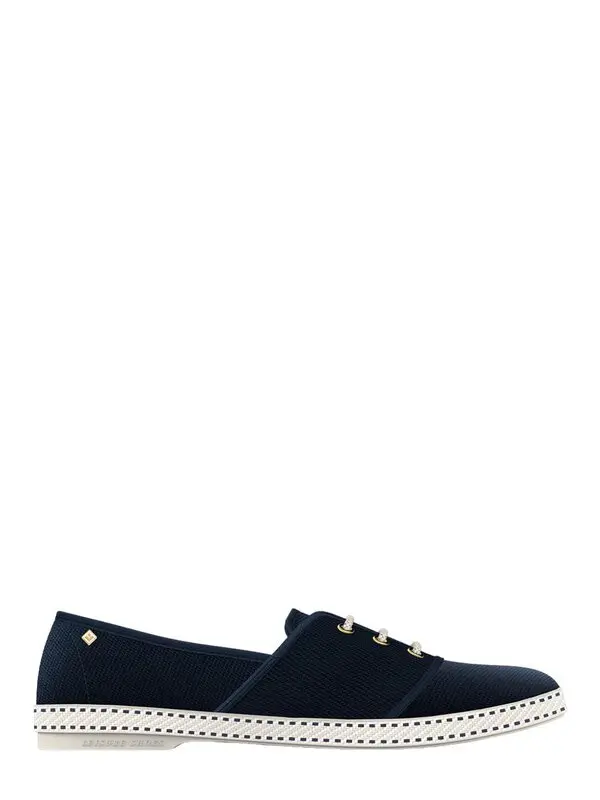 Rivieras Classic Cotton Canvas Slip-on Loafer - Navy