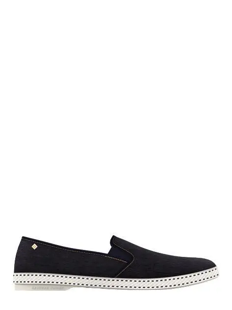 Rivieras Denim Canvas Slip-on Loafer - Dark Denim
