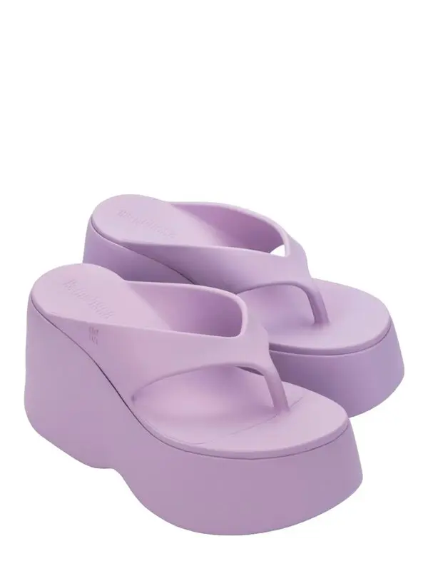 Melissa Platform Wedge Flip Flop - Lilac