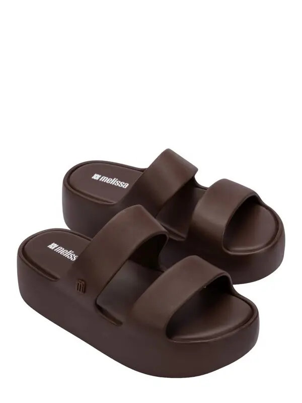 Melissa Free Line Platform Slides - Bronze