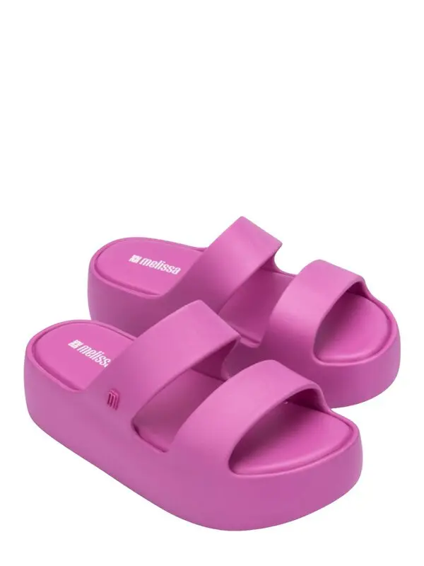 Melissa Free Line Platform Slides - Lilac