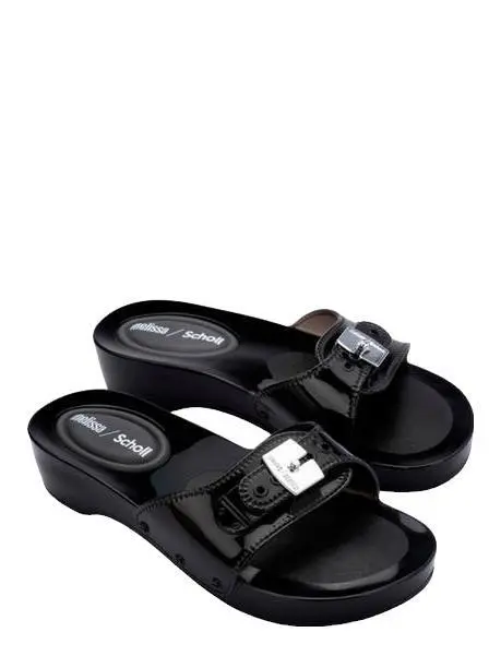 Melissa X Scholl Pescura Platform Slides - Clear Black