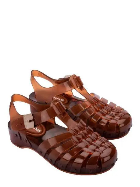 Melissa X Scholl Possession Pescura Ankle Strap Platform Fisherman Sandal - Brown