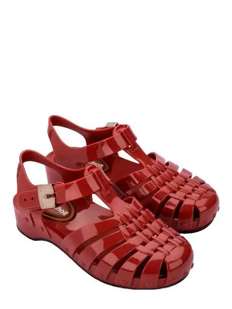 Melissa X Scholl Possession Pescura Ankle Strap Platform Fisherman Sandal - Red