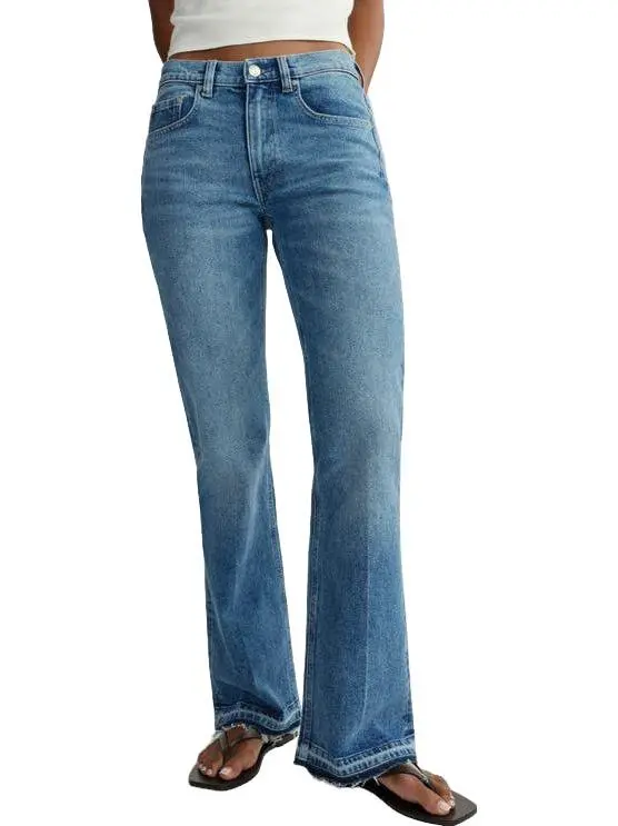 DL1961 Bella Mid-rise Slim Bootcut Jeans - Meadow Lake