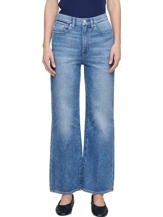 DL1961 Karmine Refined High-waist Wide-leg Jeans - Light Opal Beach