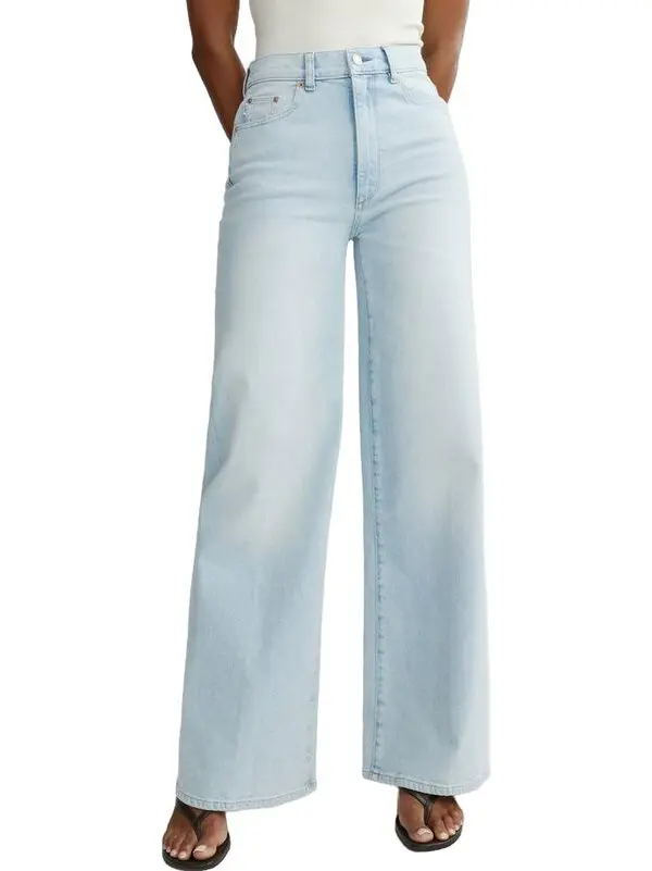 DL1961 Hepburn High-waist Wide-leg Jeans - Lazy Sunday