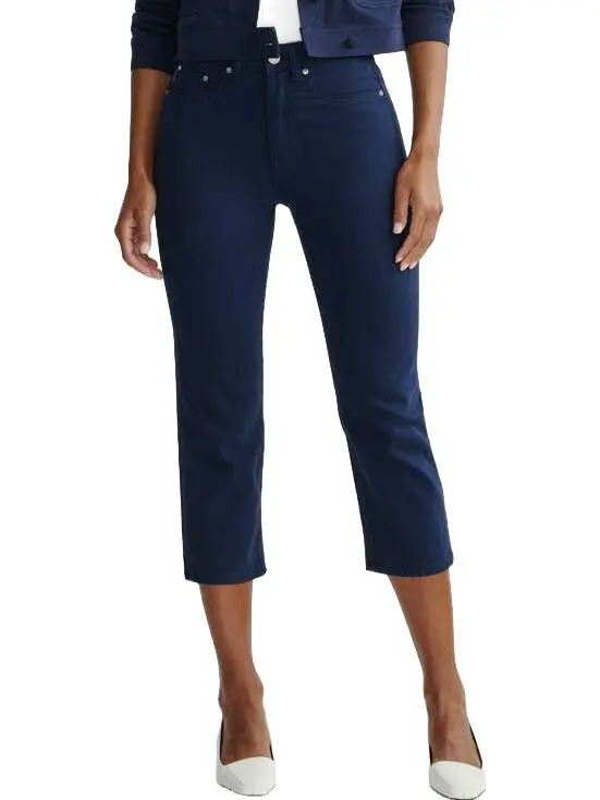 DL1961 Kristy High-waist Capri Jeans - Bright Navy