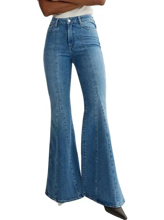 DL1961 Claira Instasculpt™ Flare Leg Jeans - Blue Jays