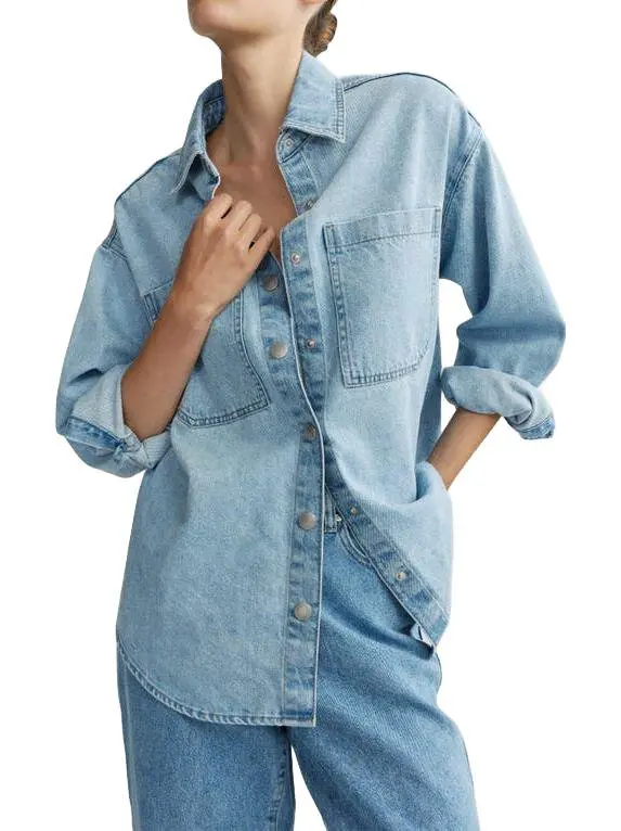DL1961 Addison Denim Overshirt - Light Rain