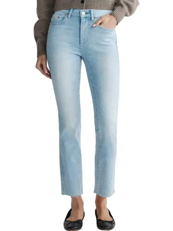 DL1961 Mara Instasculpt™ High-waist Straight-leg Ankle Jeans - Ocean
