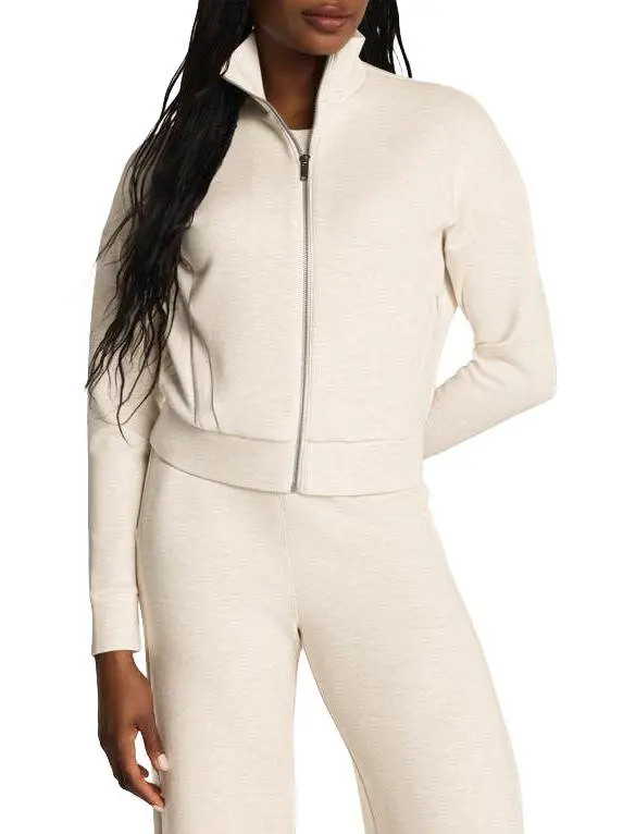 Spanx Airessentials Track Jacket - Oatmeal Heather