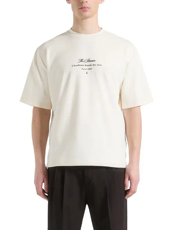 Manière De Voir The Scream Cotton T-shirt - Cream