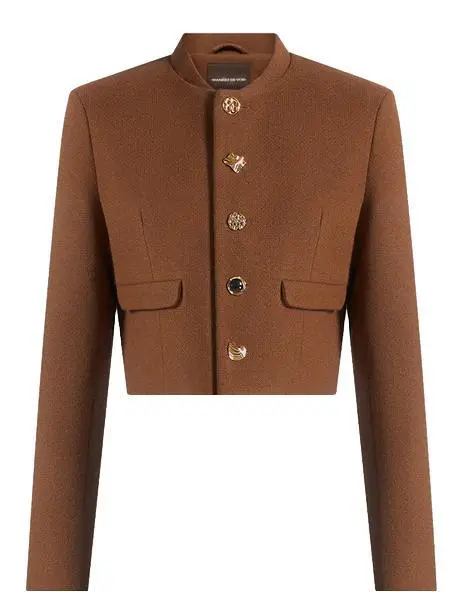 Manière De Voir Evana Structured Wool Jacket - Rust