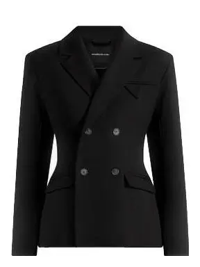 Manière De Voir Maia Double Breasted Blazer - Black