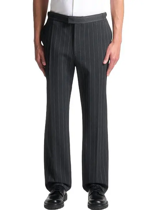 Manière De Voir Joseph Regular Fit Pinstripe Trousers - Grey