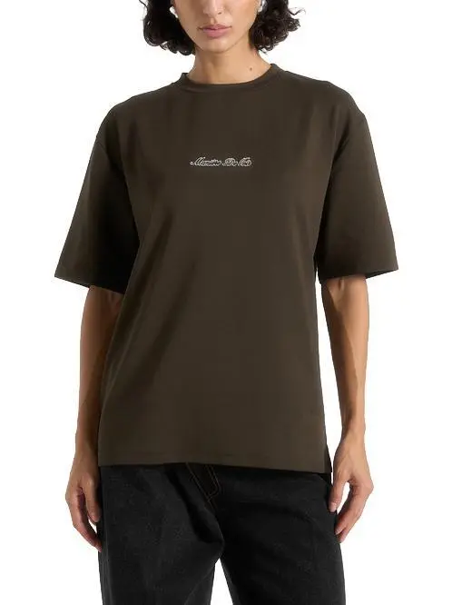 Manière De Voir Signature Relaxed Fit T-shirt - Olive