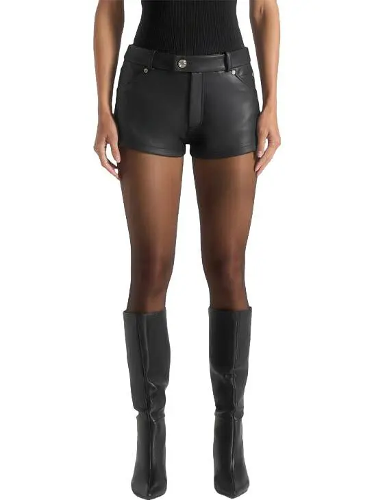 Manière De Voir Samia Mini Shorts - Black
