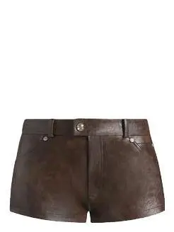 Manière De Voir Samia Mini Shorts - Brown
