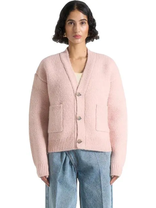 Manière De Voir Charlie Knitted Cardigan - Pale Pink