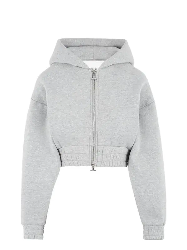 Manière De Voir Josiane Relaxed Zip Through Hoodie - Grey