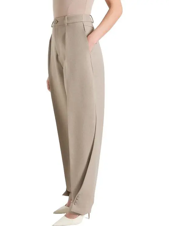 Manière De Voir Sophie Twist Leg Tailored Trousers - Taupe