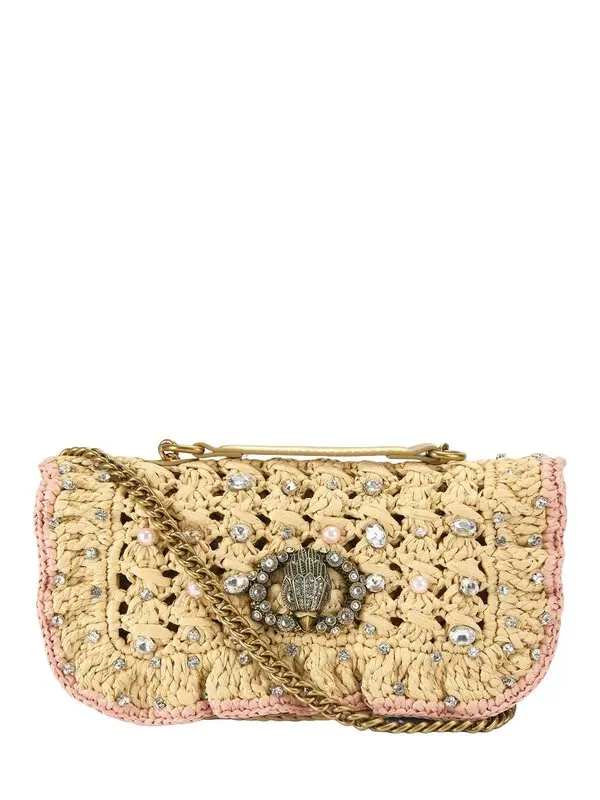 Kurt Geiger Chelsea Woven Shoulder Bag - Open Beige