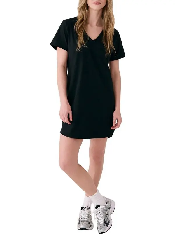 LOLE Olivie V-neck Dress - Black