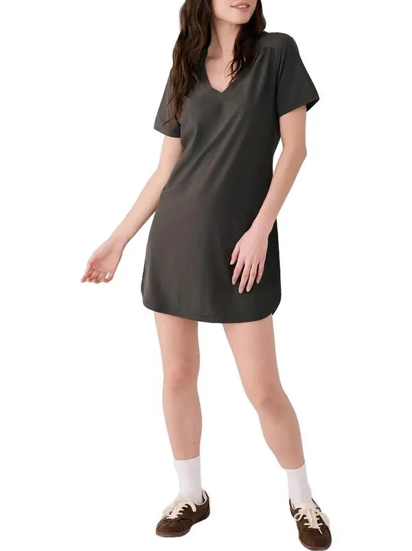 LOLE Olivie V-neck Dress - Olive