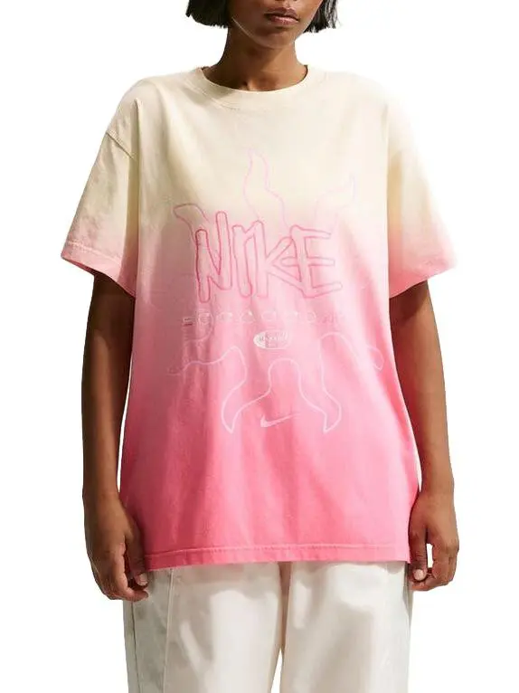 Nike Cotton Graphic T-shirt - Pinksicle/coconut Milk