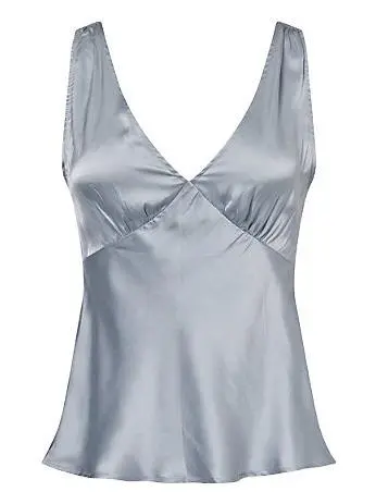 Dissh Jorja Silk Top - Dusty Blue