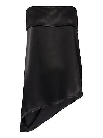 Dissh Sander Strapless Satin Top - Black
