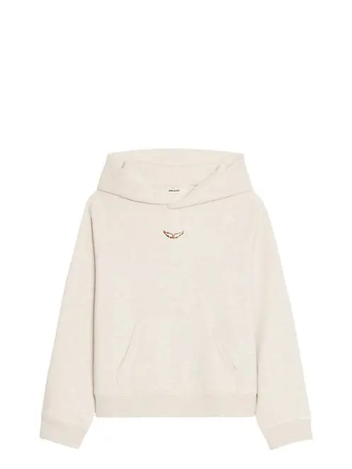 Zadig&Voltaire Georgy Brand-embellished Hoodie - Light Sugar