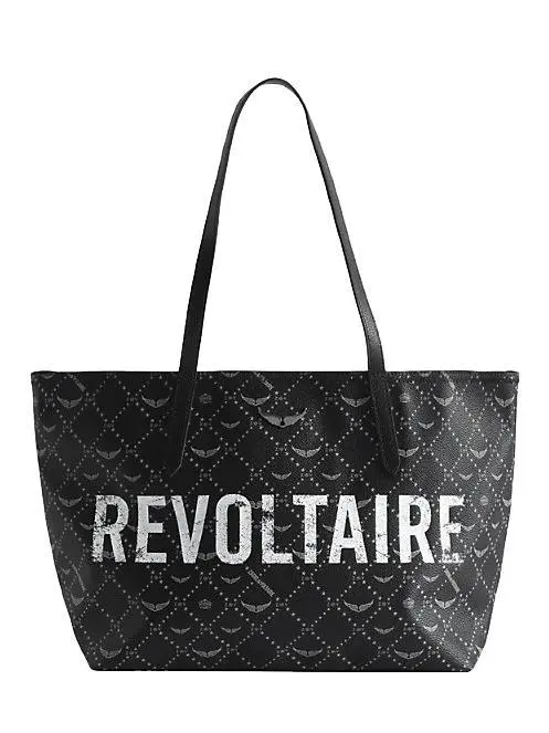 Zadig&Voltaire Z Shopper Revoltaire Coated-canvas Tote Bag - Black