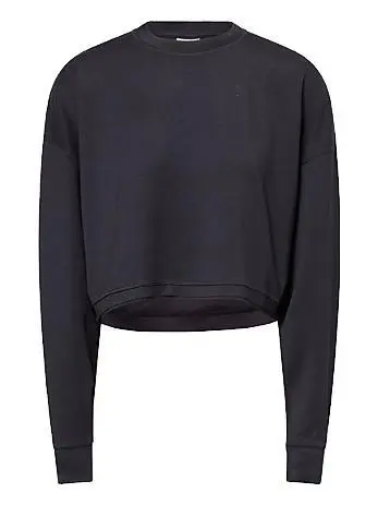GYMSHARK Flow Long-sleeve Jersey Sweat Top - Gs Black