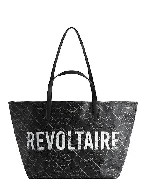 Zadig&Voltaire Z Xl Branded Faux-leather Tote Bag - Black