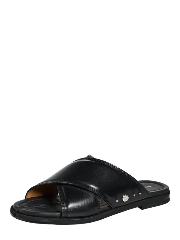 MAISON MARGIELA Tabi Leather Sandals - Black