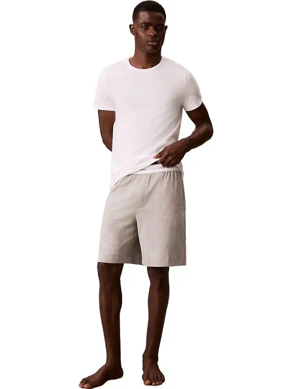 Calvin Klein Cotton Terry Sleep Shorts - B10 Grey Heather