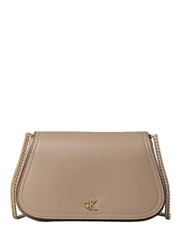 Calvin Klein Curved Monogram Chain Wallet - Desert Taupe