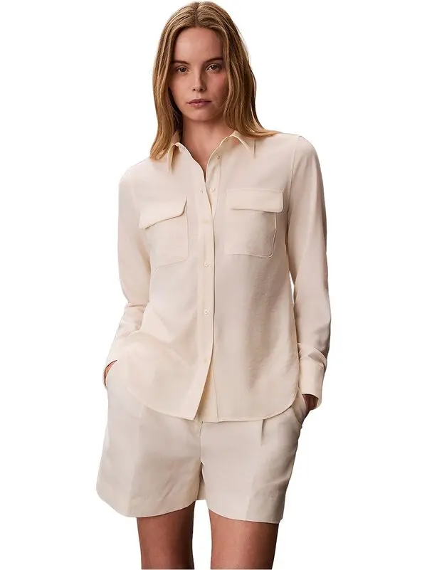 Calvin Klein Utility Classic Button-down Shirt - Calico