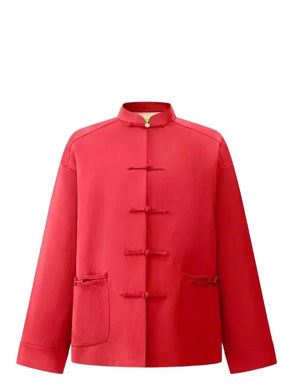 Shanghai Tang Satin Knot Jacket - Red