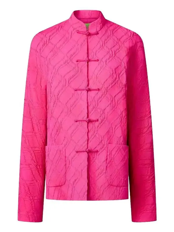 Shanghai Tang Jacquard Knot Tang Jacket - Pink