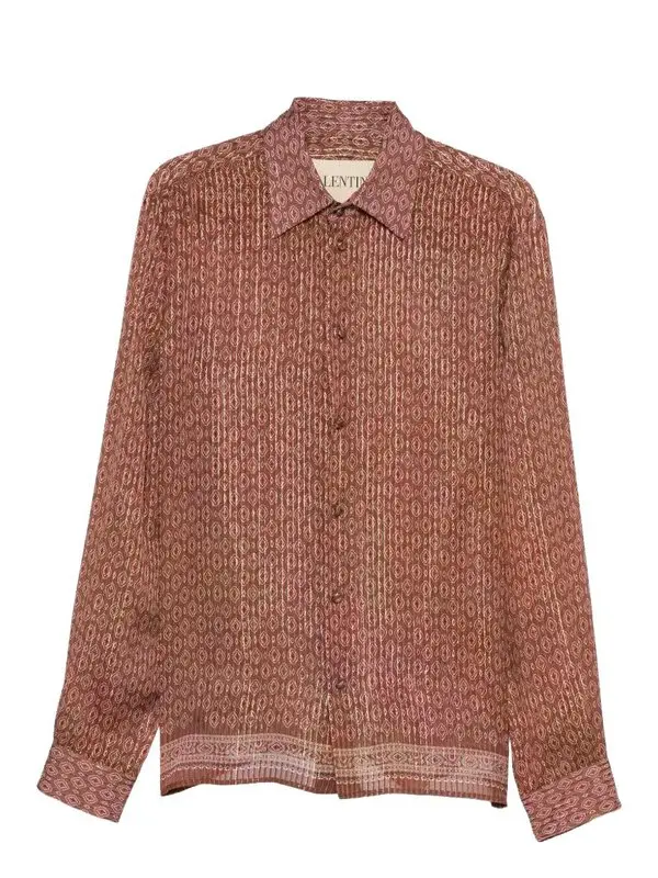 Valentino Garavani Patterned Shirt - Brown