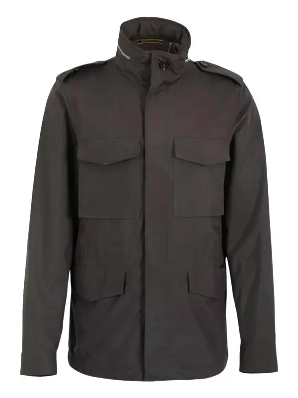 MOORER Buttoned Pocket Jacket - Brown
