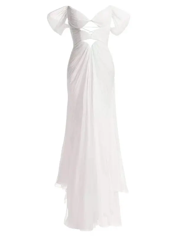 MARIA LUCIA HOHAN Cassiopeia Cut-out Maxi Dress - White