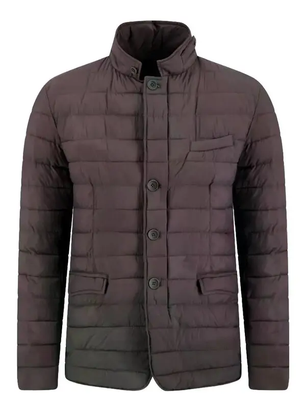 Herno Quilted Buttoned Jacket - Brown
